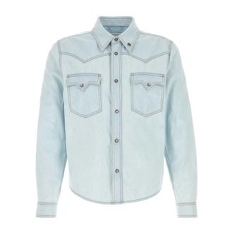 Versace Homme, Chemises, Bleu, Taille: M Denim Shirt