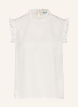 Rockmacherin Rockmacherin Trachtenbluse Mit R&uuml;schen weiss