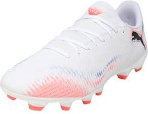 Puma Puma Future 8 Play FG/AG Chaussures de Football Unisexes, Puma Puma Blanche, Noire, Rouge &eacute;clatante, 42.5 EU