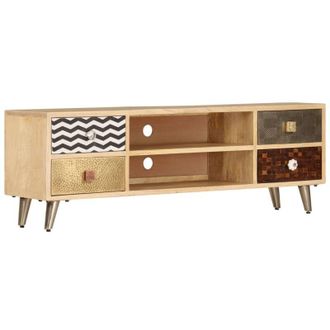 vidaXL Vidaxl - Meuble tv 120 x 30 x 40 cm Bois massif de manguier