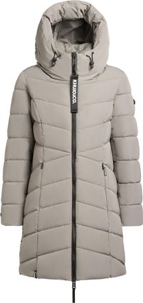 Khujo Dier Damen Wintermantel Steppmantel Winterjacke Kurzmantel Steppjacke (DE/NL/SE/PL, Alphanumerisch, M, Regular, Regular, 396WIT-GREY)