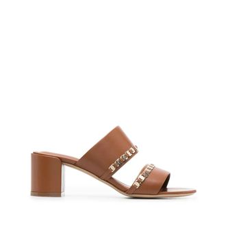 Ferragamo Femme, Chaussures, Brun, Taille: 41 1/2 EU Vara Chain Sandales