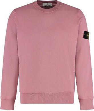 Stone Island Homme, Sweatshirts et sweats &agrave; capuche, Rose, Taille: XL Cotton Fleece SweaT-shirt