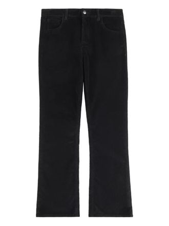 Fay Bootcut-Hose aus Cord - Schwarz
