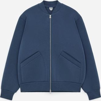 Arket Neoprenjacke Mit Rei&szlig;verschluss -Blau