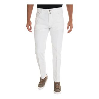 Jacob Cohen Velvet Narrow Rib Hosen - - Trousers - Herren - Wei&szlig; - W34