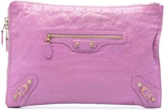Balenciaga Pre-owned Cuir sacs-balenciaga - Femme - Pre-owned - Rose - Taille: ONE Size