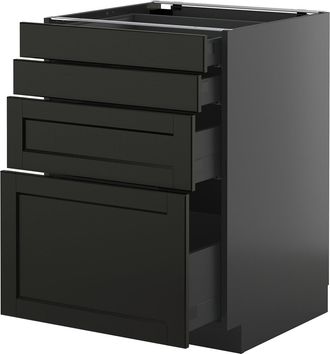 IKEA METOD / KNIVSHULT Unterschr., 4 Fronten/4 Schubladen