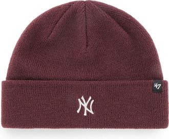 47 Brand 47 BEANIE MLB NEW YORK YANKEES RANDLE DARK MAROON