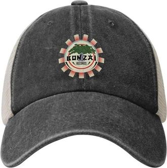 Generic Casquette Homme, Bonzai War Japan Mesh Baseball Casquette Bonzai Records Gar&ccedil;ons Casquette de Routier personnalis&eacute;e DIY pour Hommes Cadeau Cadeau Casq
