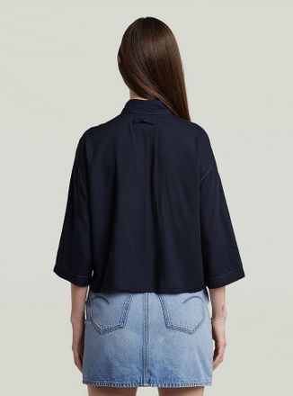 G-Star Langarmshirt Boxy Hemd