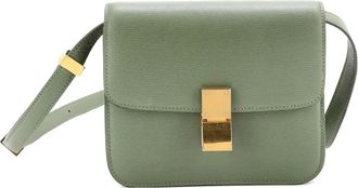 Celine Classic Box Bag Grainy Leather Teen shoulder bag - Gr&uuml;n