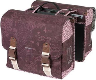 Basil 18050 B.V. Unisex - Erwachsene Boheme Mik Gepäckträgertaschen, Fig Red, 35 Liter