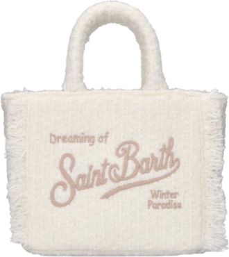 Saint Barth Femme, Sacs, Blanc, Taille: ONE Size Mini Sac à Main Vanity