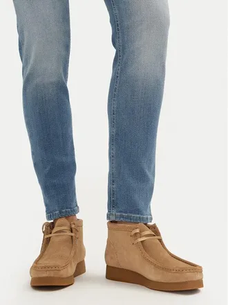 Clarks Schn&uuml;rschuhe WallabeeEvoBt 261747444 Beige