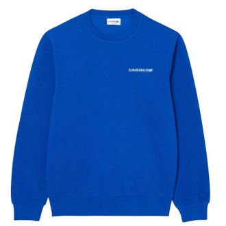 Lacoste Accent Abzeichen Sweatshirt für Herren Piqué (Blau)