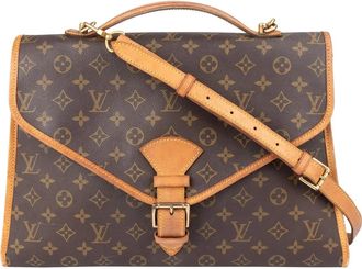 Louis Vuitton Crossbody Bags - Louis Vuitton Canvas Monogram Bel Air Handbag - Gr. unisize - in Braun - f&uuml;r Damen