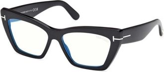 Tom Ford Femme, Accessoires, Noir, Taille: 56 MM Monture OEil-de-Chat