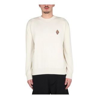 Marcelo Burlon Sunset Cross Knit Basic Crew - - Knitwear - Herren - Beige - M