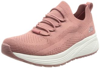Skechers Damen Bobs Sparrow 2.0 Allegiance Crew sneakers, Rose Engineered Knit, 38.5 EU