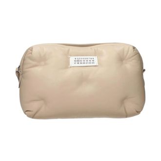 Maison Margiela Leder Clutch Bag - - Bags - Damen - Beige - ONE SIZE