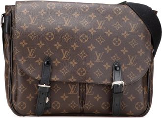 Louis Vuitton Hobo Bags - Monogram Macassar Christopher Messenger - Gr. unisize - in Braun - für Damen