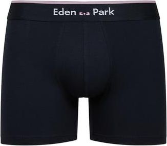 Eden Park Lot de 3 boxers en coton m&eacute;lang&eacute;