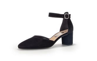 Gabor Damen Riemchen Pumps, Frauen Absatzschuhe,knöchelriemchen,Fesselriemchen,fersenhalter,high Heels,Heels,Ausgehschuhe,schwarz,38.5 EU / 5.5 UK