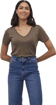 Vila Damen Vinoel Lurex S/S Top - Noos, Crocodile, S