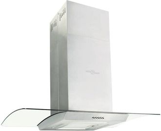 vidaXL Insel-Dunstabzugshaube 90 cm Edelstahl 756 m&sup3;/h LED vidaXL