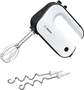 Bosch Batteur Styline MFQ4020 - Batteur à main polyvalent avec fouets et crochets pétrisseurs - Puissance de 450 W - Couleur : Anthracite/Blanc