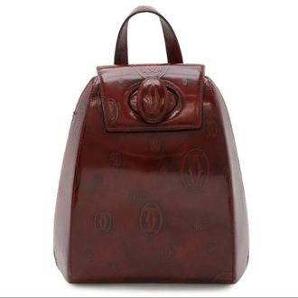Cartier Pre-owned Cuir sacs-dos - Femme - Pre-owned - Rouge - Taille: ONE Size