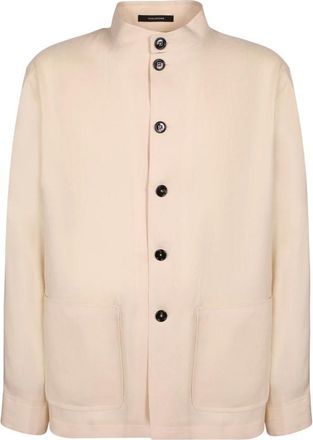 Tagliatore Homme, Vestes, Beige, Taille: S Linen Jacket