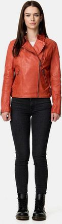 Tazzio Lederjacke F523 moderne & zeitlose Damen Jacke im Biker Look