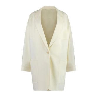 Max Mara Damen, M&auml;ntel, Wei&szlig;, SGr&ouml;&szlig;e
