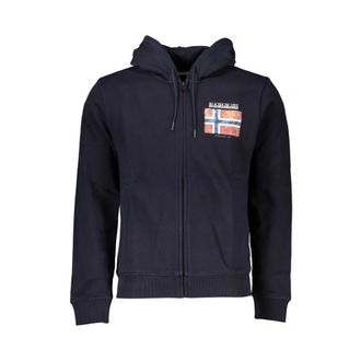 Napapijri Sweatshirt mit durchgehendem Rei&szlig;verschluss - - Sweatshirts & Hoodies - Herren - Blau - S