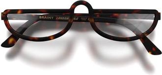 London Mole Brainy lunettes de lecture | Lecteurs frais en forme de demilune | Homme femme unisexe | Charnières à ressort