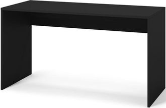Les Tendances Bureau KAZY - 120 ou 140cm - Blanc ou Noir Mat 140 cm-Noir-Largeur 140 cm