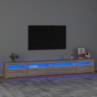 vidaXL TV-Schrank mit LED-Leuchten Sonoma-Eiche 270x35x40 cm - Vidaxl
