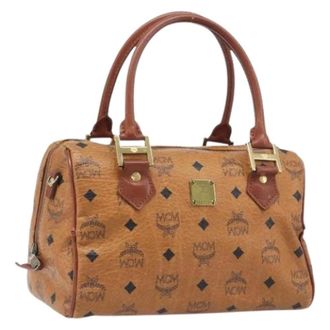 MCM Sac Boston Pre-owned - Femme - Pre-owned - Brun - Taille: ONE Size