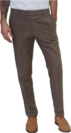 Barba Homme, Pantalons, Brun, Taille: 2XL Pantalon en velours c&ocirc;tel&eacute;