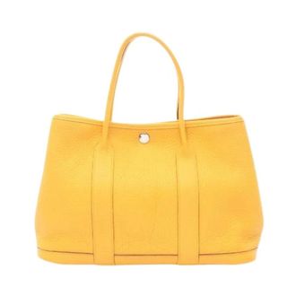 Herm&egrave;s Pre-owned Cuir sacs-main - Femme - Pre-owned - Jaune - Taille: ONE Size