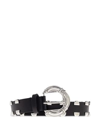 Iro ceinture cloutée à boucle circulaire - Noir