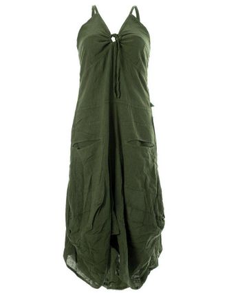 vishes Ballonkleid Lagenlook Ballonkleid mit verstellbaren Tr&auml;gern Hippie, Goa, Ethno Elfen Style