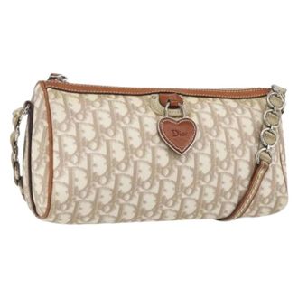 Dior Sac bandouli&egrave;re Trotter Vintage Pre-owned - Femme - Pre-owned - Beige - Taille: ONE Size