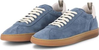 Officine Creative Low-Top Sneaker - Sneaker Halo aus Veloursleder - Gr. 41 (EU) - in Blau - für Damen