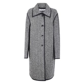 Jil Sander Manteau &Eacute;l&eacute;gant Trim - Femme - Manteaux - Gris - Taille: 42 FR