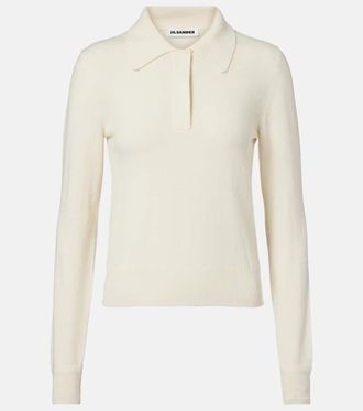 Jil Sander Polopullover aus Schurwolle