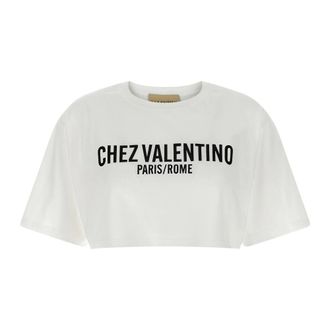 Valentino Garavani Femme, Tops, Blanc, Taille: 38 FR T-Chemises