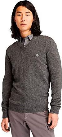 Timberland Ls Cohas Brook Merino V Neck Sweater Reg Dark Grey Heather Su&eacute;ter, Hombre
